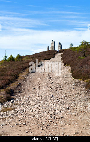 Fyrish monument on a fine day on Fyrish hill, near Evanton, Easter Ross ...