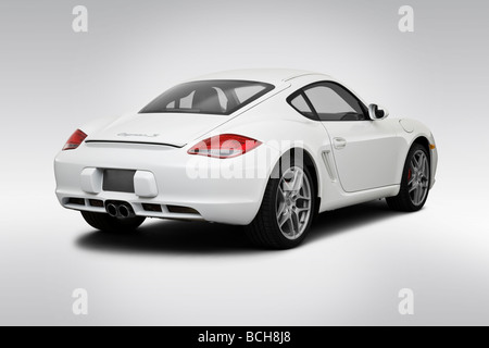 2009 Porsche Cayman S in White - Drivers Side Profile Stock Photo - Alamy