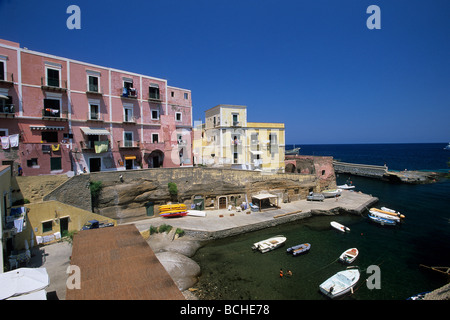 Marina of Ventotene Island Pontine Islands Kampania Mediterranean Sea ...