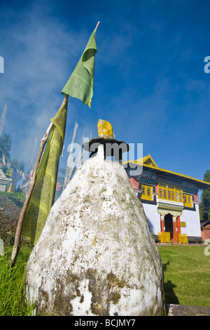 India; Sikkim; Pelling, Sangachoeling Gompa, buddhist monastery Stock ...