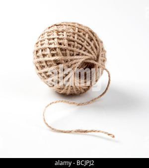ball of wool yarn on a rough stone surface - copy space Stock Photo - Alamy