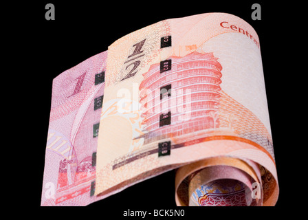 Kingdom of Bahrain currency banknote roll Stock Photo - Alamy