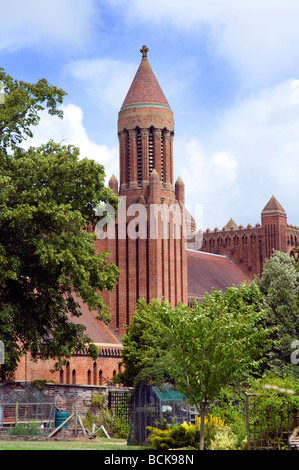 Quarr Abbey, Isle of Wight, UK, a Benedictine abbey founded in 1901. It ...