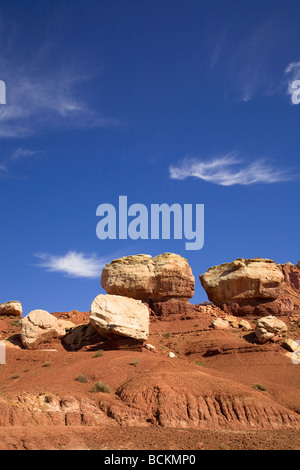 Twin Rocks, Capitol Reef National Park, Utah Stock Photo - Alamy