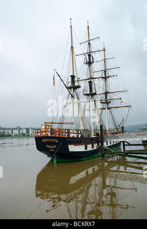Famine ship Dunbrody at New Ross, Wexford, Ireland Stock Photo - Alamy