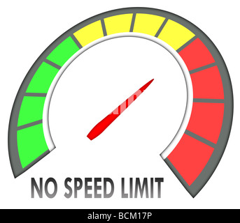Speedometer red yellow and green color. Speed indicator in trendy flat ...
