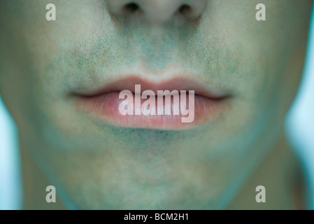 Close up of a man's lips Stock Photo - Alamy