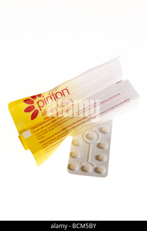 Piriton Anti histamine for allergy and insect bites on a White ...