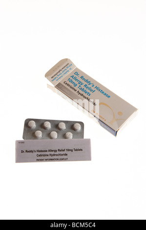 Anti histamine for allergy and insect bites tablets Stock Photo - Alamy