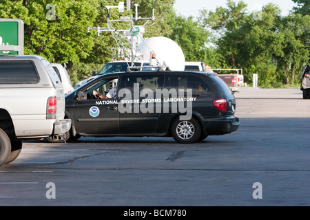 A storm chase vehicle of the National Severe Storms Laboratory in ...