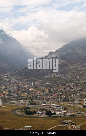 Chatillon, Valle d'Aosta, IT, Italy, Aosta Valley, N 45 44' 59'', N 7 ...