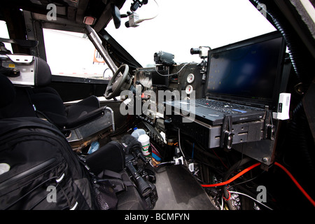 Interior cockpit of the TIV2 or "Tornado Intercept Vehicle 2", a storm ...