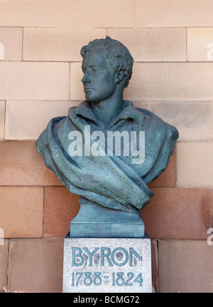 Bust of Poet Lord Byron inside Newstead Abbey, Nottinghamshire England ...