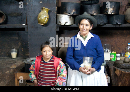 woman and child in a chicharia Sacred Valley Peru Stock Photo - Alamy