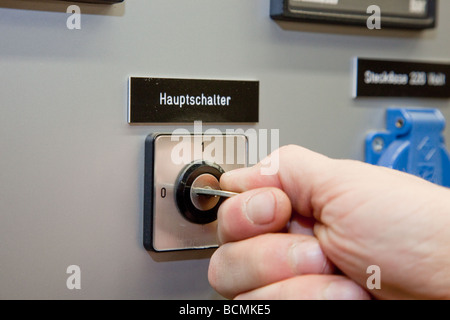 turn off the main switch Stock Photo - Alamy