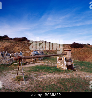 purbeck stone quarry dorset england uk Stock Photo - Alamy