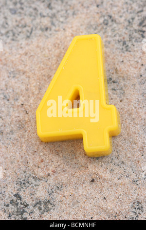 Plastic magnetic number 6 Stock Photo - Alamy