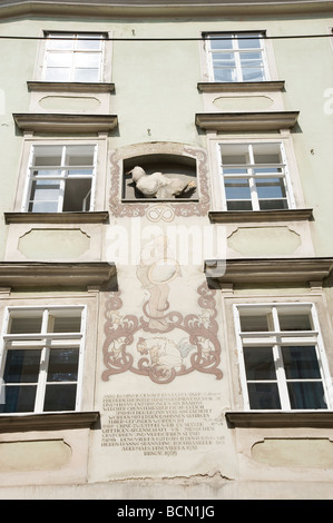 Wien, Schönlaterngasse, Basiliskenhaus - Vienna, Basilisk House Stock ...