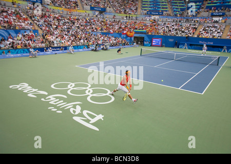 Athlete competing during Good Luck Beijing games in Beijing Olympic ...