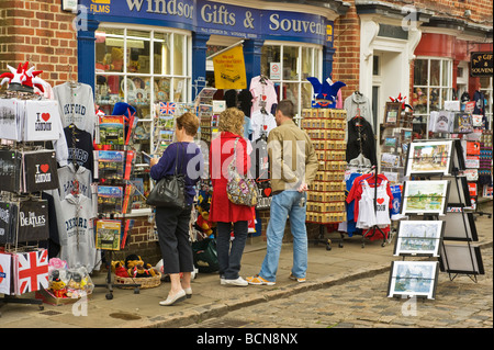 GIfts and Souvenir shops outside Windsor Castle, Windsor, Berkshire ...