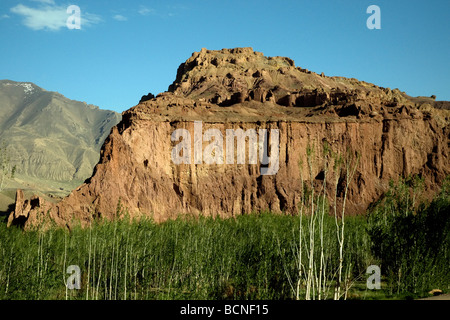 Shahr-e Zohak, citadel ruins on a Bamiyan province mountaintop where ...