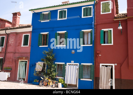 brightly coloured house fronts,brightly colored house fronts Stock ...