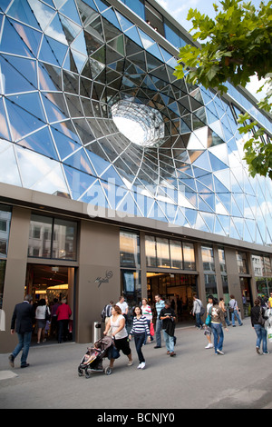 MyZeil shopping centre exterior Zeil main pedestrians shopping street ...