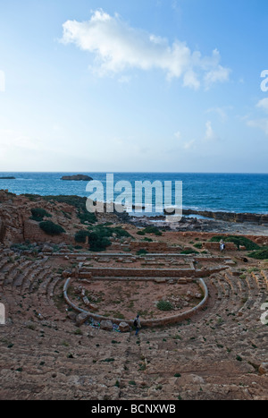 Libya archaeological site of Apollonia the Greek theatre Stock Photo ...
