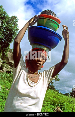 Africa, Senegal, Dakar. Wolof Village, Senegal's largest ethnic Stock ...