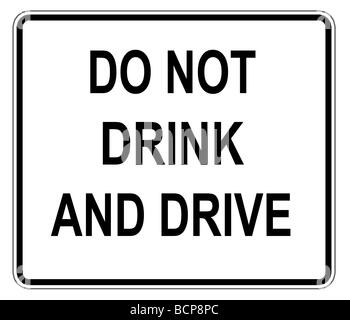 Do not drink and drive sign Stock Photo - Alamy