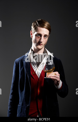 Character portrait, dandy style Stock Photo - Alamy