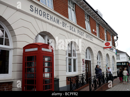 Shoreham-by-Sea Post Office and telephone boxes West Sussex UK in 2012 ...