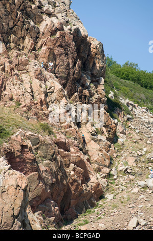 Rock climbing Sweden Stock Photo - Alamy