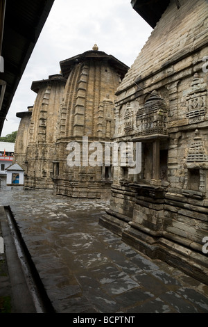 Sikhara towers in the Laxmi Narayan Temple complex. Chamba, Himachal ...