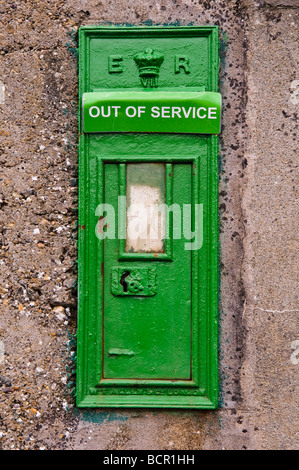 irish green postbox letterbox post letter box Stock Photo - Alamy