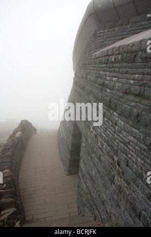 Snowdon summit cafe, Snowdonia, Wales Stock Photo - Alamy