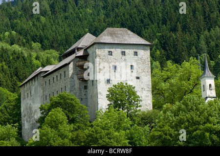 Kaprun castle constructed around the 12th century of Roman architecture ...