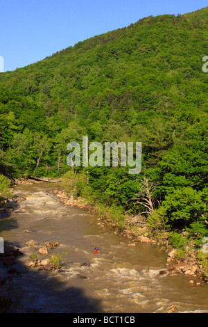 Canoeists and kayakers on Maury River Goshen Pass Natural Area Preserve ...