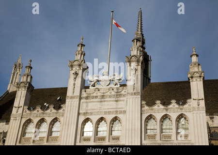 The Guildhall built between 1411 and 1440 in the City of London, United ...