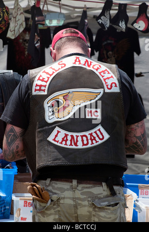 A member of the Hells Angels motorcycle club Stock Photo - Alamy