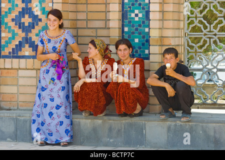 Young Turkmen Boy Eating Ice Cream in Mary Turkmenistan Stock Photo - Alamy