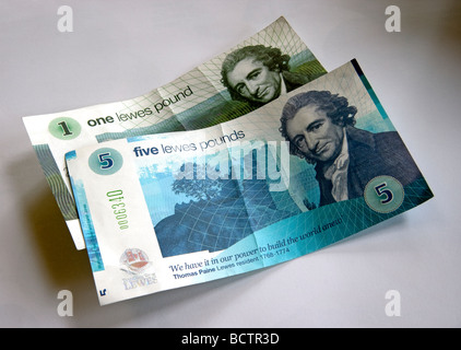 A Lewes one pound note Stock Photo - Alamy