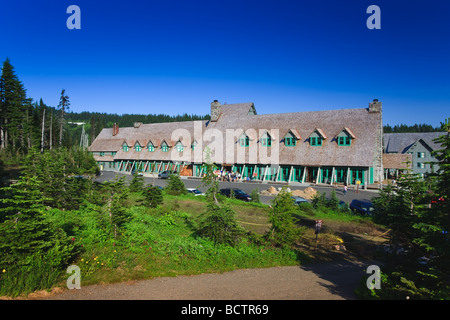 Paradise Inn Mount Rainier National Park at Sunset Washington USA Stock ...