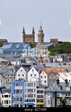 Guernsey, St Peter Port town centre, Guernsey, Channel Islands Stock ...