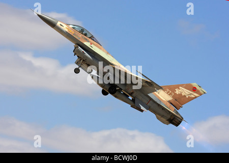 Israeli Air Force (IAF) F-16A (Netz) Fighter jet at takeoff Stock Photo ...