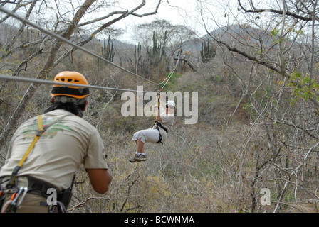 Ziplining in the tree tops in Huana Coa Canopy Adventure in Mazatlan ...