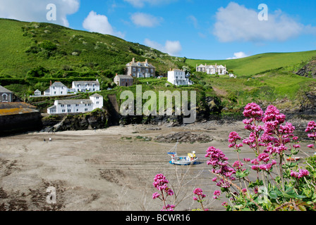 The harbour at Port Isaac in North Cornwall known around the world as ...