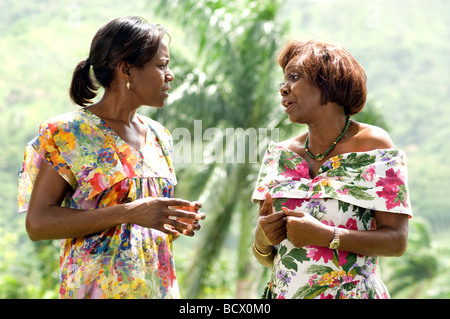Jounalist Deborah Roberts and Jamaican First Lady Lorna Golding Stock ...
