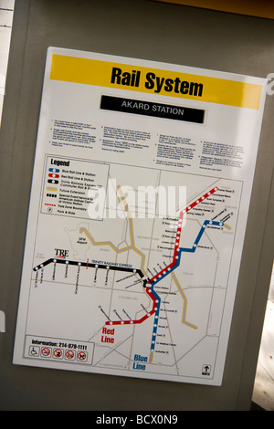 Dallas Area Rapid Transit (DART) tram in Dallas, Texas, USA Stock Photo ...