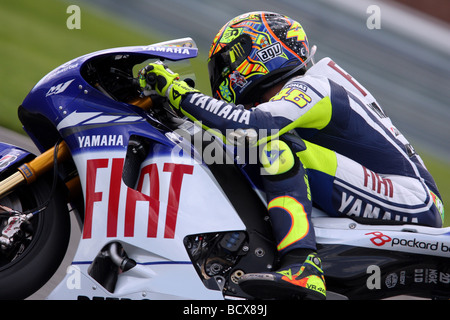 italian motogp rider , number 46 valentino rossi , of the yamaha ...